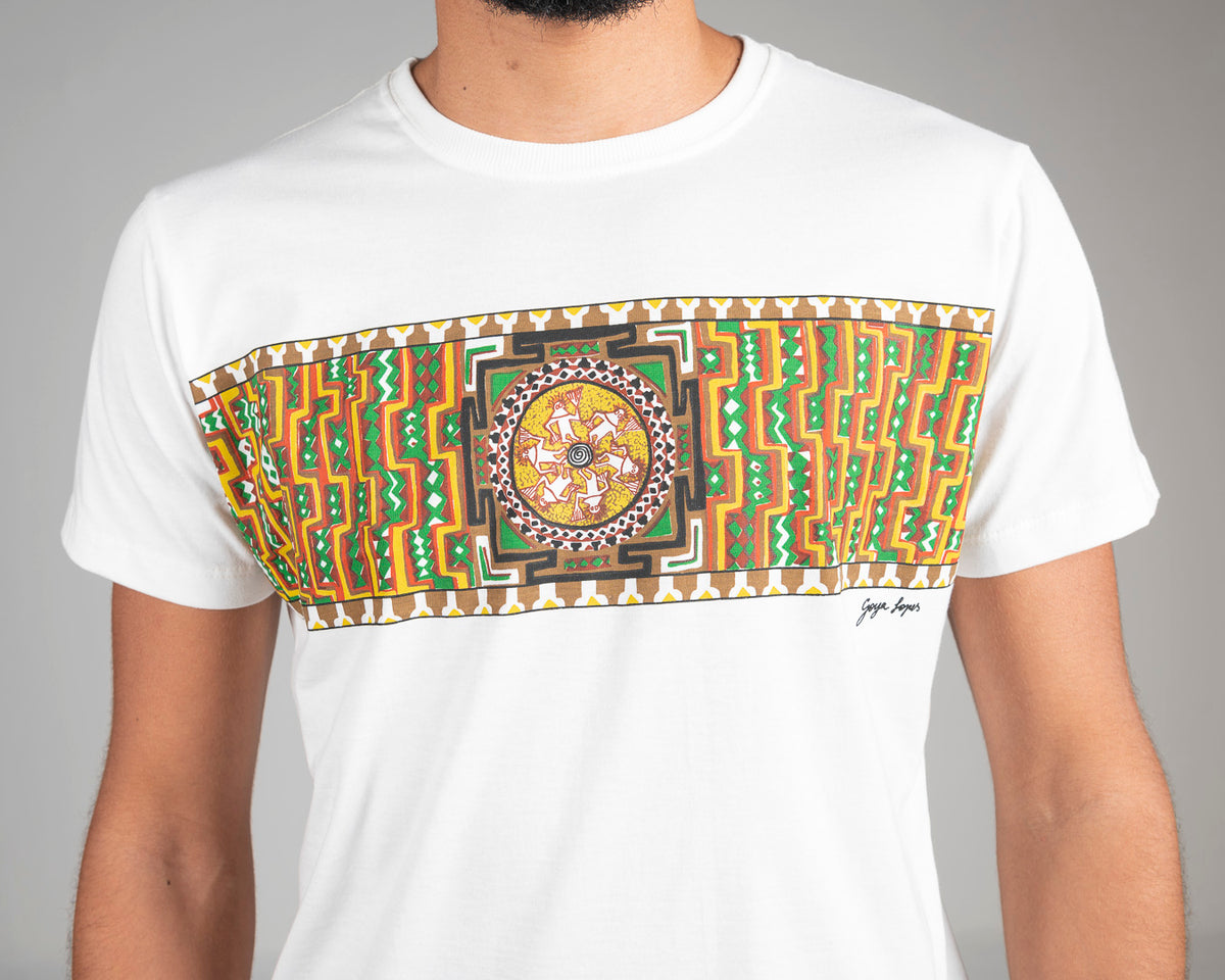 Camiseta Básica Mandala Ancestral – Goya Lopes Design Brasileiro